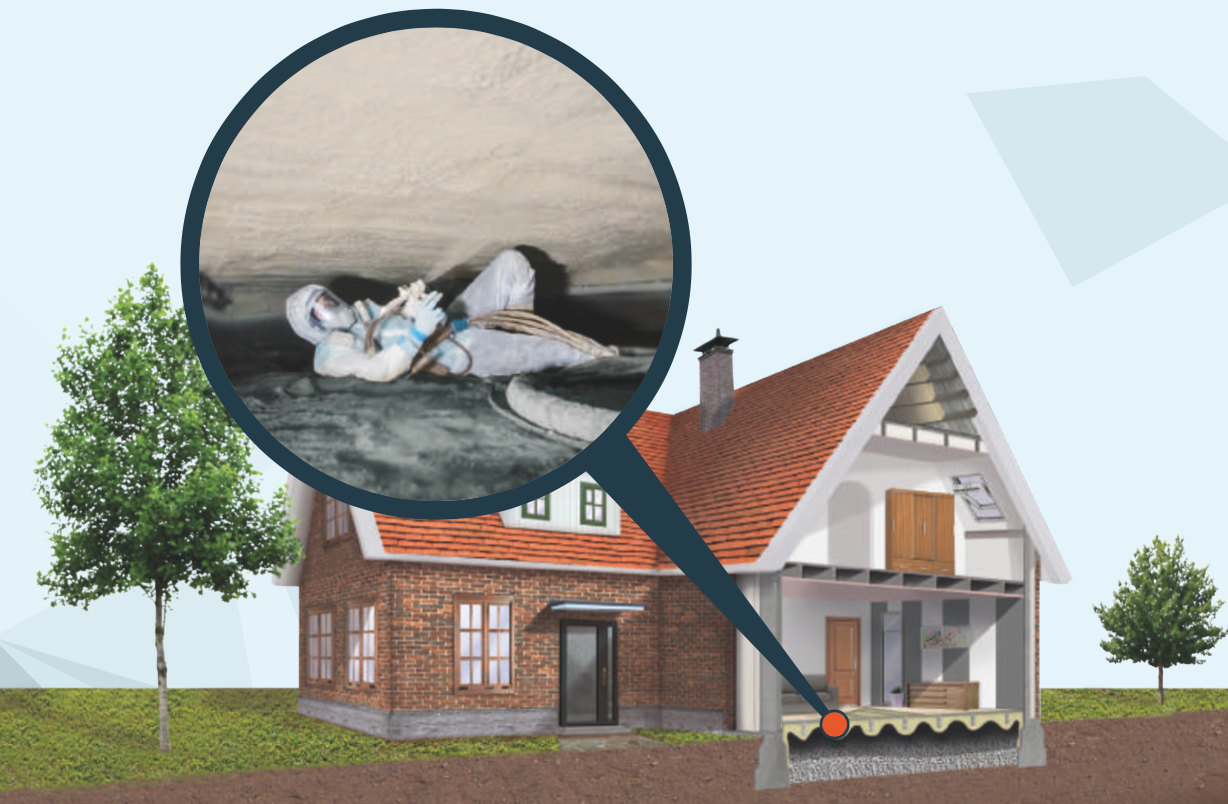 Vloerisolatie met pur - Plus Isolatie